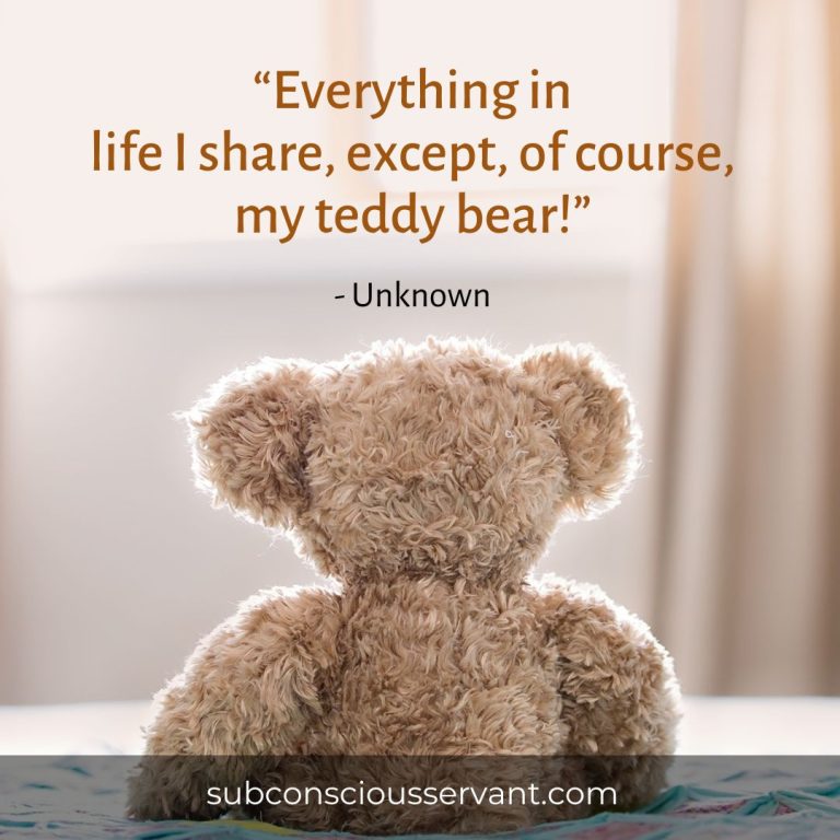 85+ Teddy Bear Quotes That Will Warm your Heart - Subconscious Servant